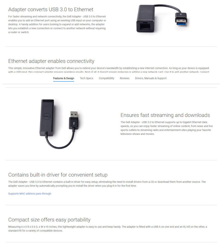 Dell Adapter – USB 3.0 to Ethernet PXE Boot – The Computer Guy Charmhaven