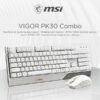MSI VIGOR PK30 Gaming Keyboard & Mouse - White - The Computer Guy ...