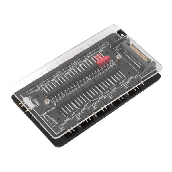 10 Port ARGB & PWM Sata Powered Magnetic Fan Hub (OEM 10 Port ARGB PWM ...